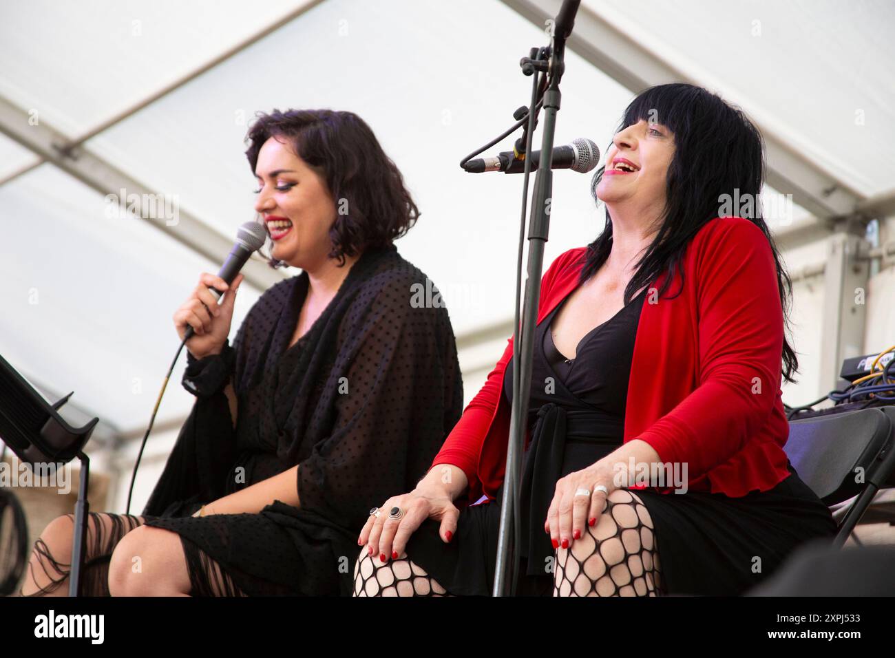 Natalie Sharp chats with Lydia Lunch at Supernormal Festival 2024 Stock ...