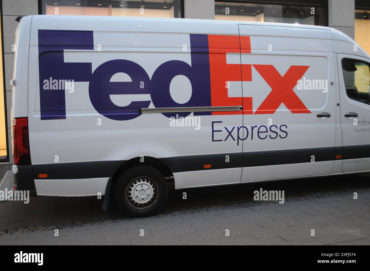 Copenhagen/ Denmark/06 August 2024/ FedExpres bike delivery nale in ...