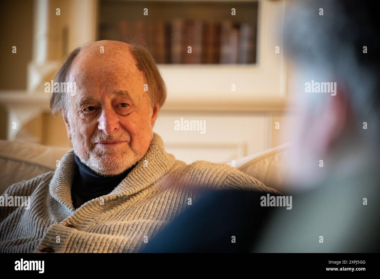 Composer Roger Norrington portrait shoot Stock Photo - Alamy
