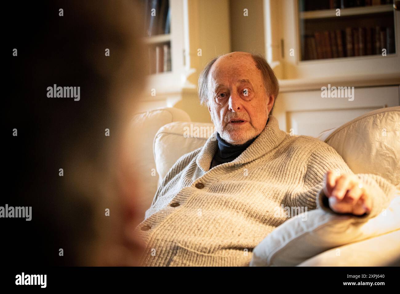 Composer Roger Norrington portrait shoot Stock Photo - Alamy
