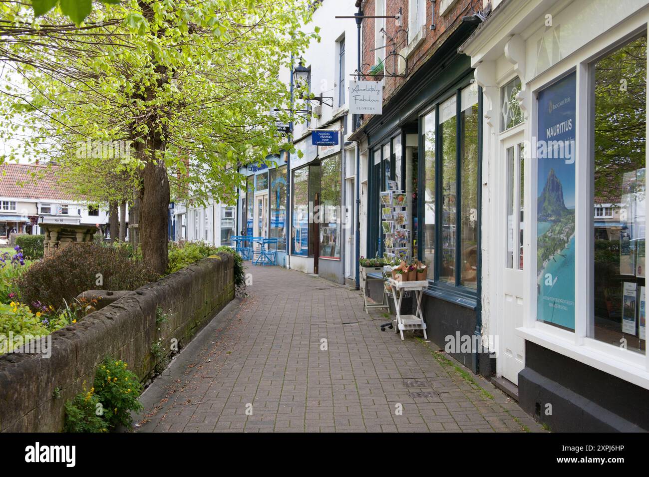 Small shops in Trowbridge, Wiltshire in the United Kingdom Stock Photo ...
