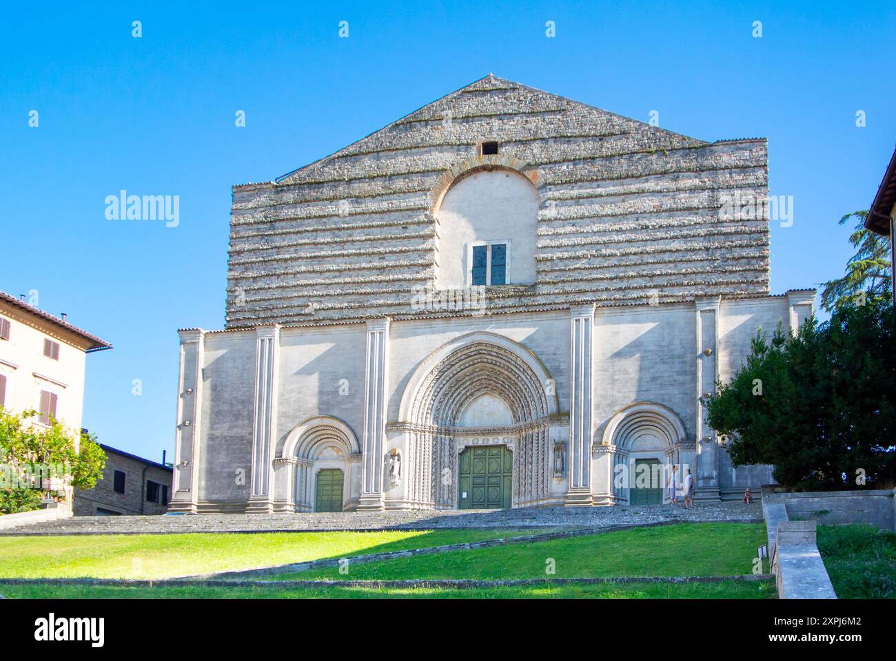 Todi, Perugia, Italy, Tempio di San Fortunato in todi, Editorial only ...