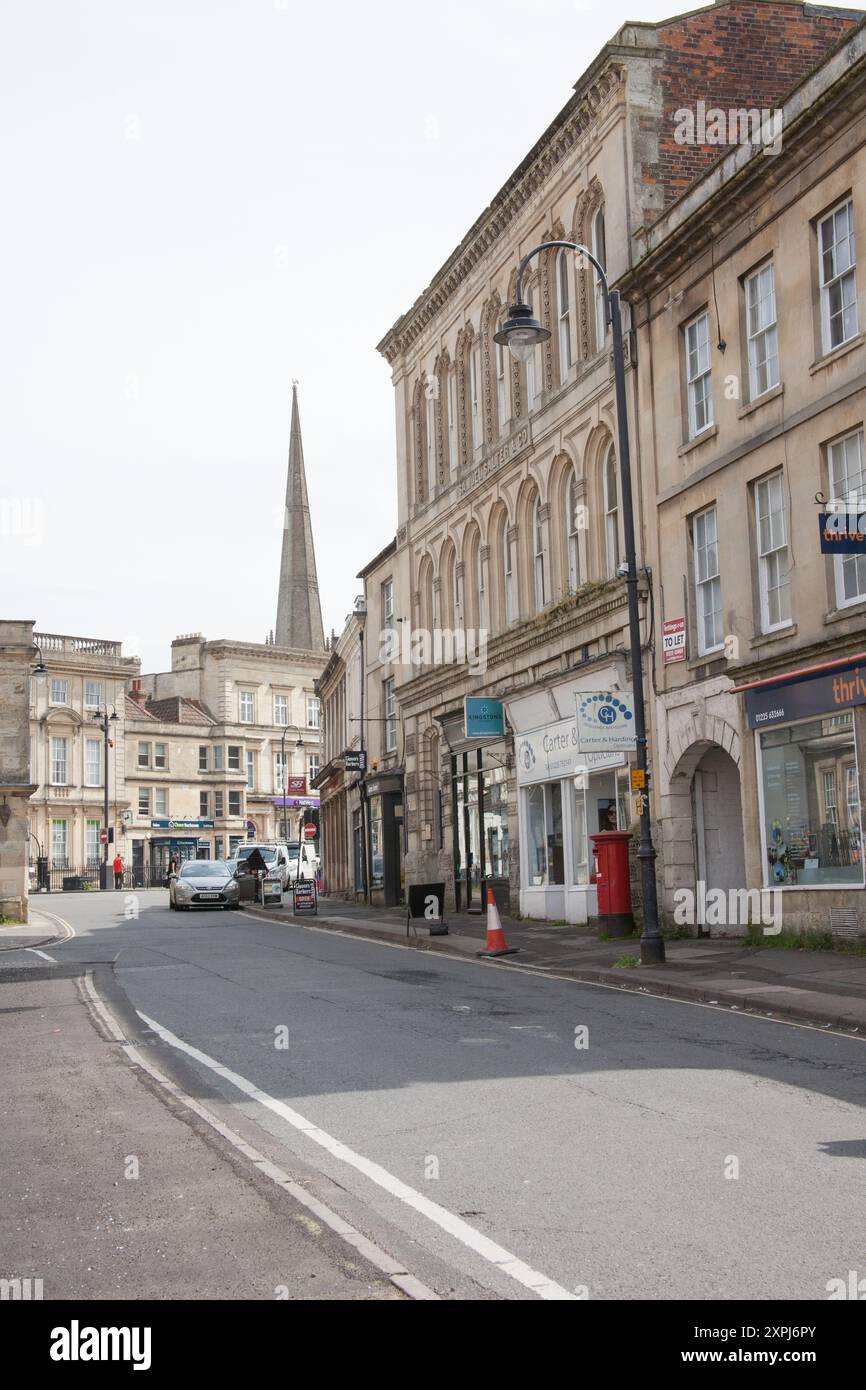 Views of the centre of Trowbridge, Wiltshire in the United Kingdom ...