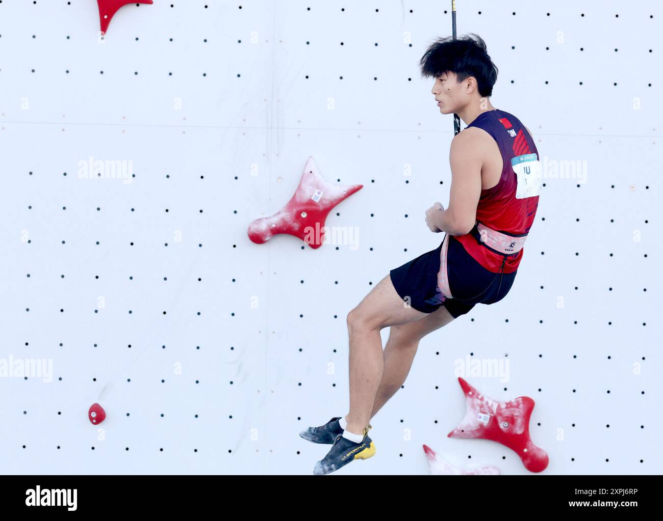 Le Bourget, France. 6th Aug, 2024. Wu Peng of China competes during the ...