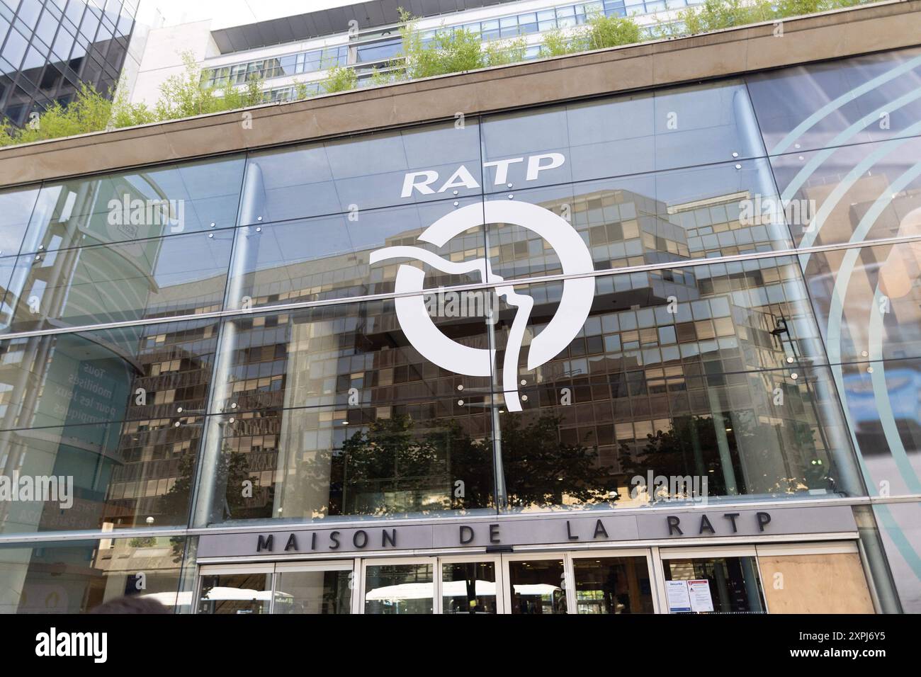 Paris, France. 06th Aug, 2024. View of the RATP headquarters as French ...