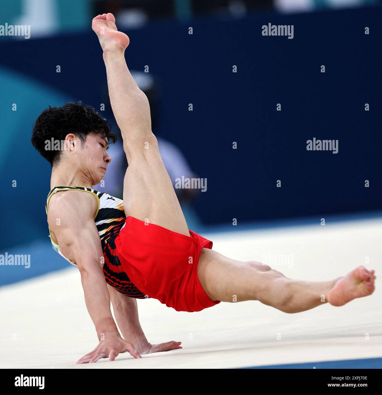 Paris, France. 31st July, 2024. Gold medalist Shinnosuke Oka of Team ...