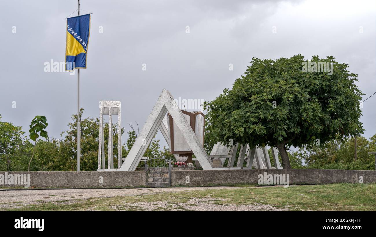 Stolac, Bosnia and Herzegovina – August 2023: Rebuild Spomenik Žrtvama ...