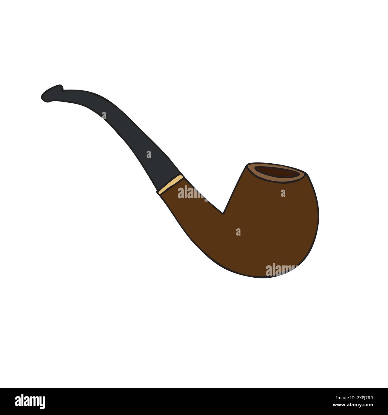 Cartoon doodle pipe smoke vector hi-res stock photography and images ...