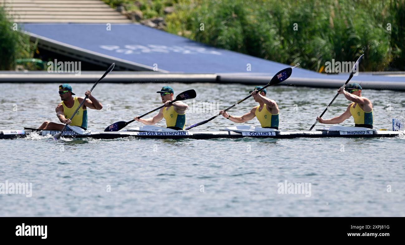Paris, France. 06th Aug, 2024. Paris 2024 Olympic Games. Canoe Sprint ...