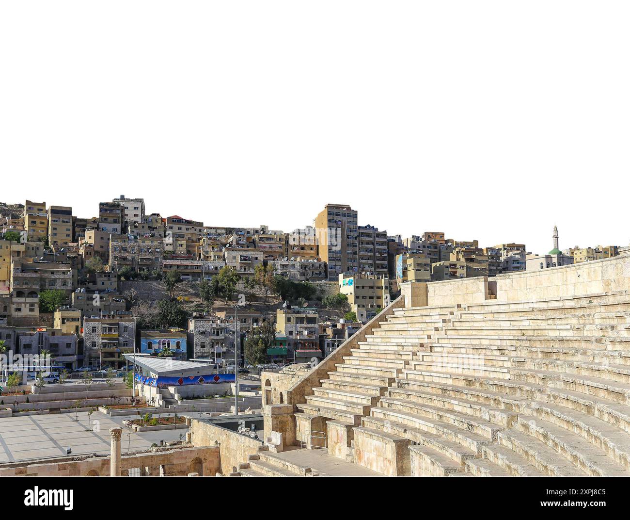 Roman Theatre in Amman, Jordan -- theatre was built the reign of ...
