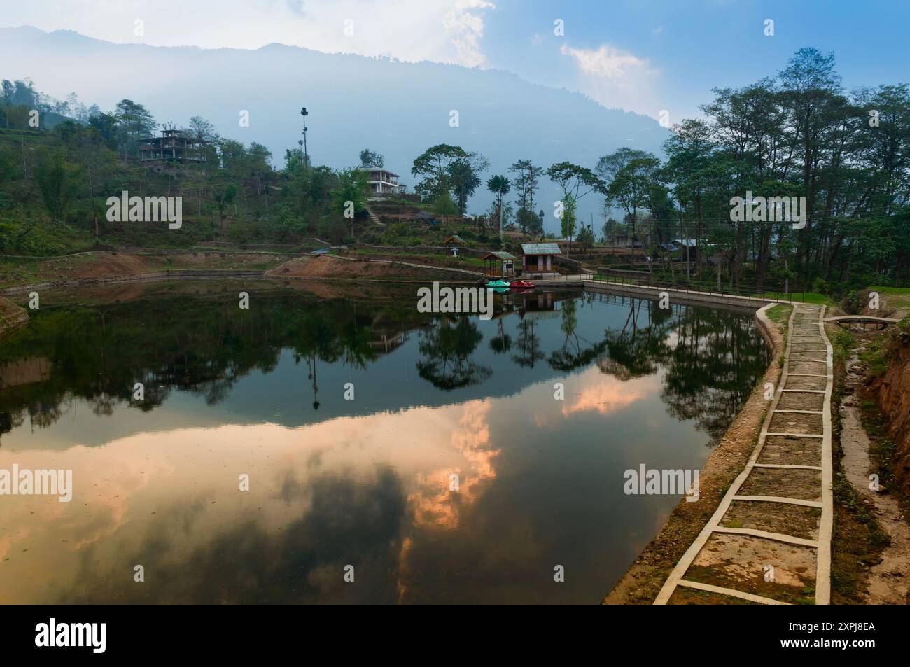 Cloud reflecion on lake hi-res stock photography and images - Alamy