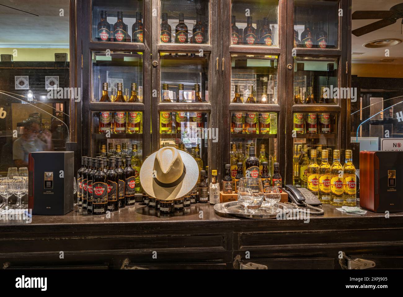 Havana Club rum museum bar Stock Photo - Alamy