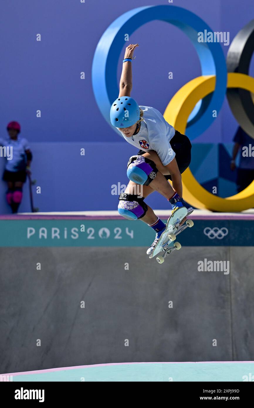 Paris, France. 06th Aug, 2024. USA's Bryce Wettstein pictured during ...