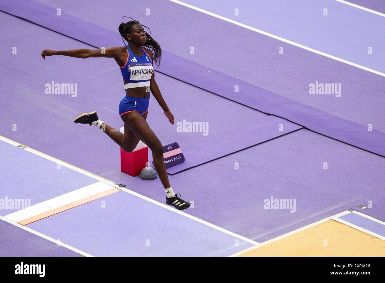 Hilary Kpatcha of France competes during Women's Long Jump ...
