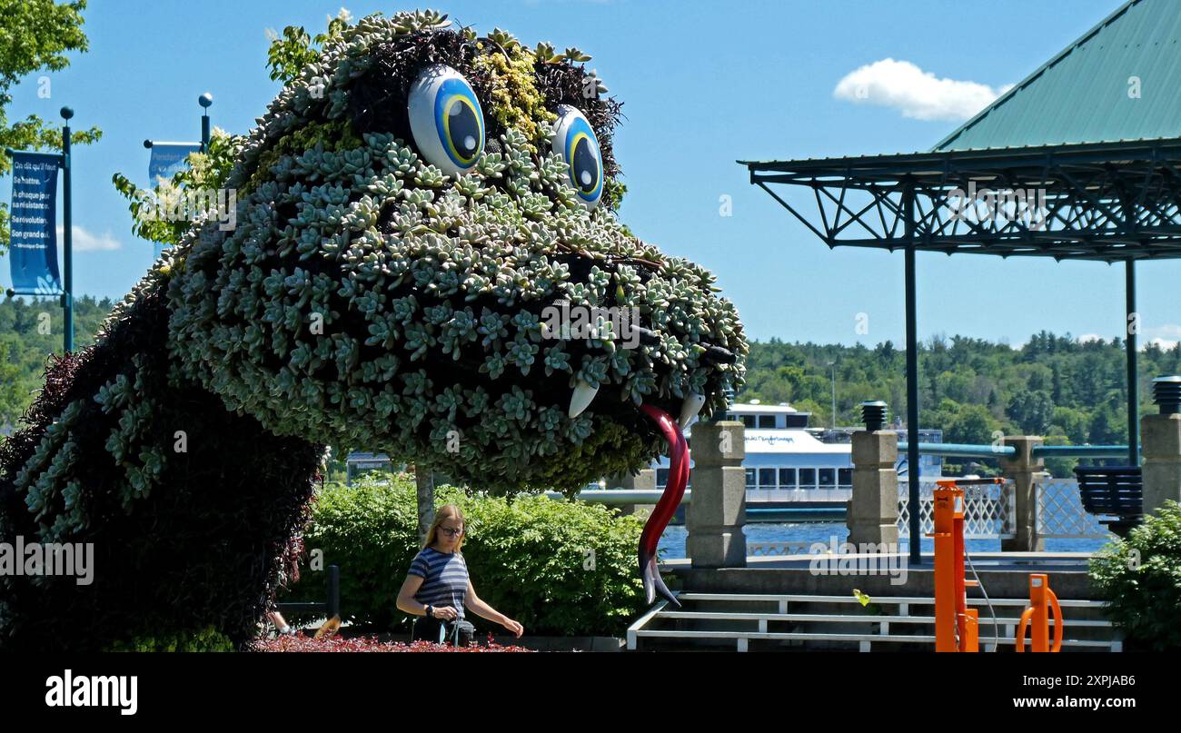 Memphre monster at Magog, Quebec, Canada, North America, America Stock ...