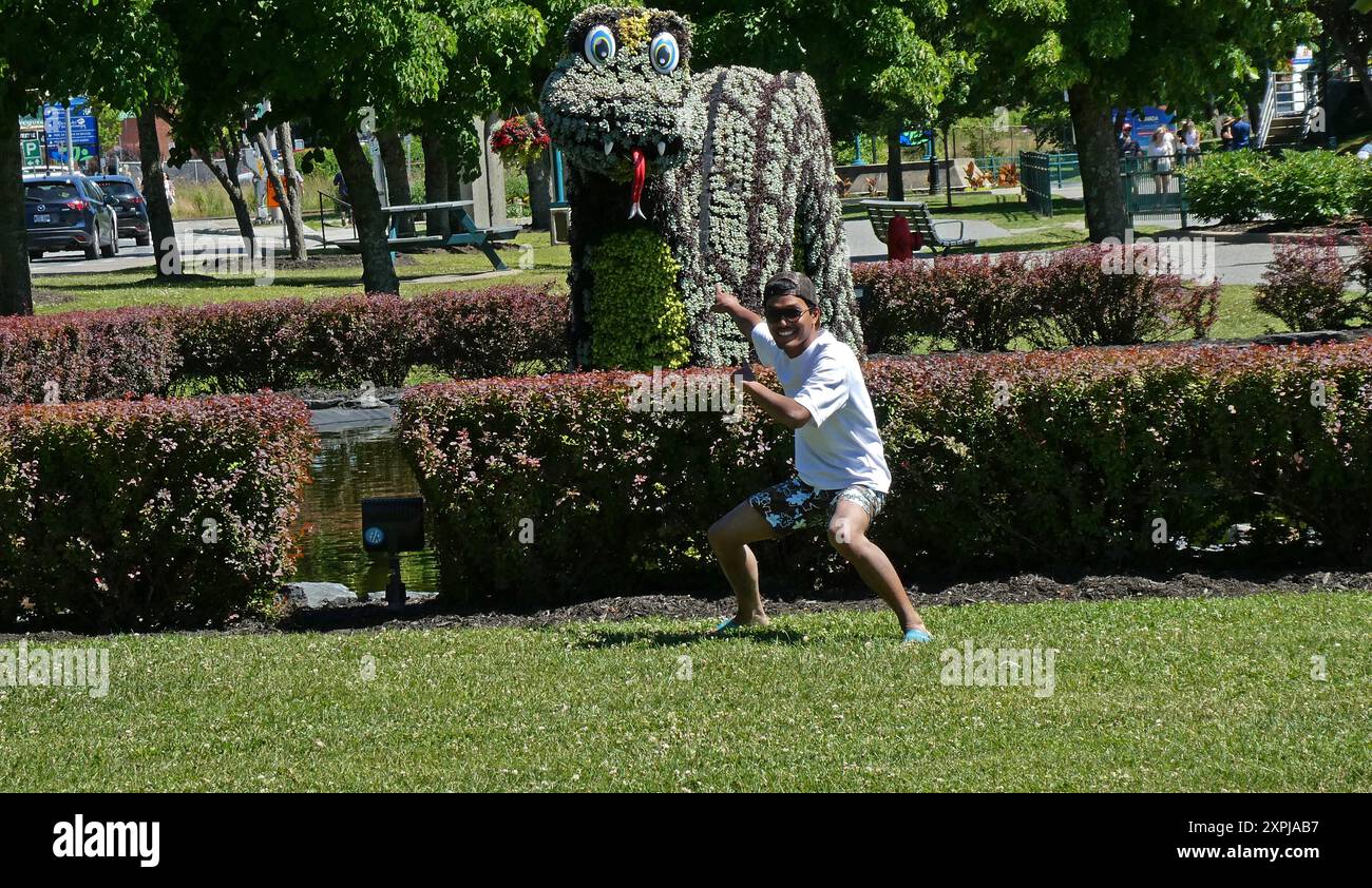 Memphre monster at Magog, Quebec, Canada, North America, America Stock ...