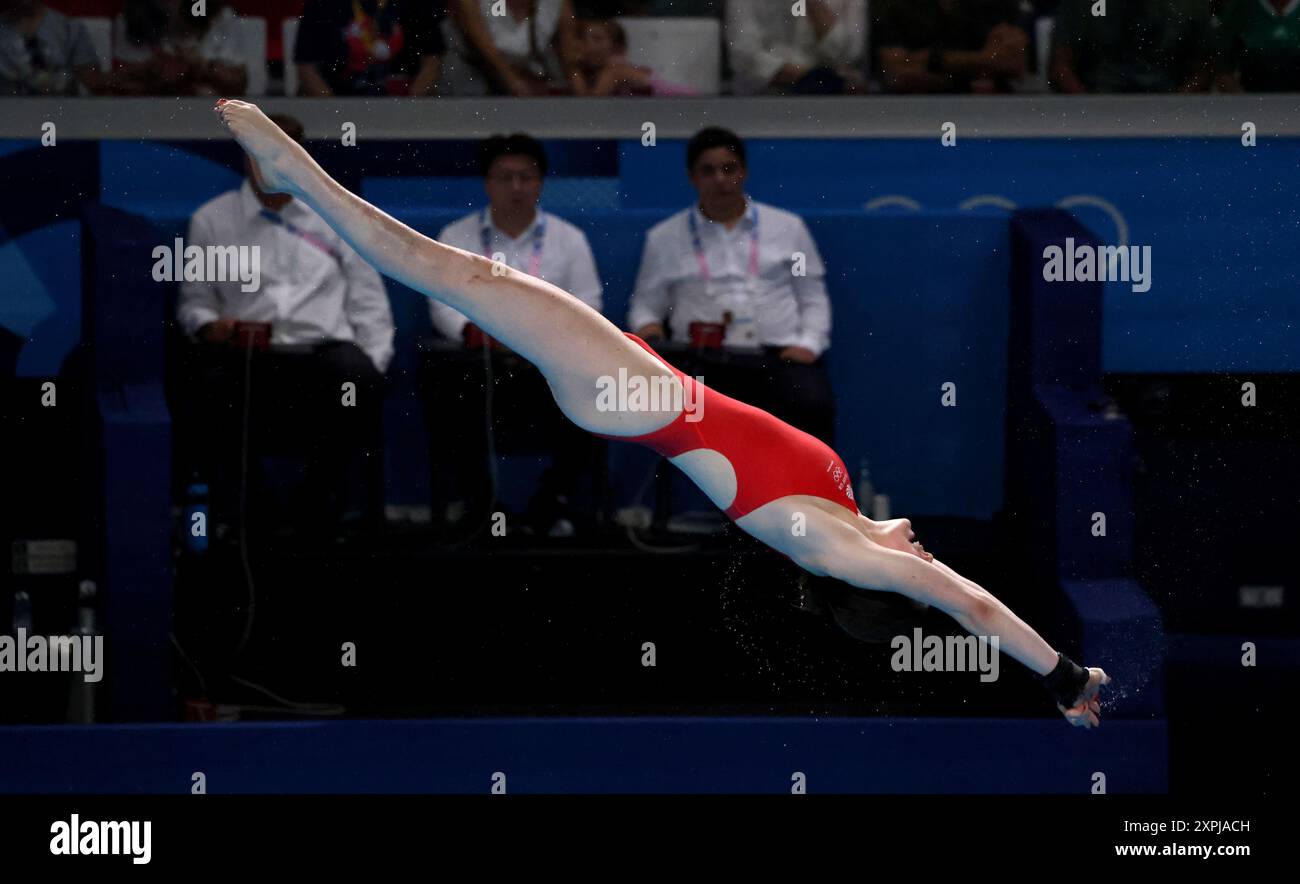 Paris, France. 06th Aug, 2024. Paris Olympics: DIVING - Women's 10 ...
