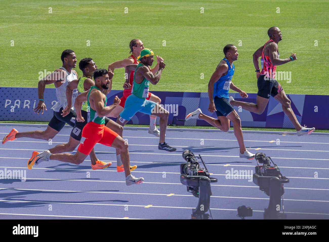 Paris, France - 08 03 2024: Olympic Games Paris 2024. View of men's ...