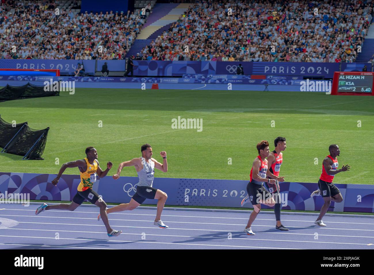Paris, France - 08 03 2024: Olympic Games Paris 2024. View of men's ...