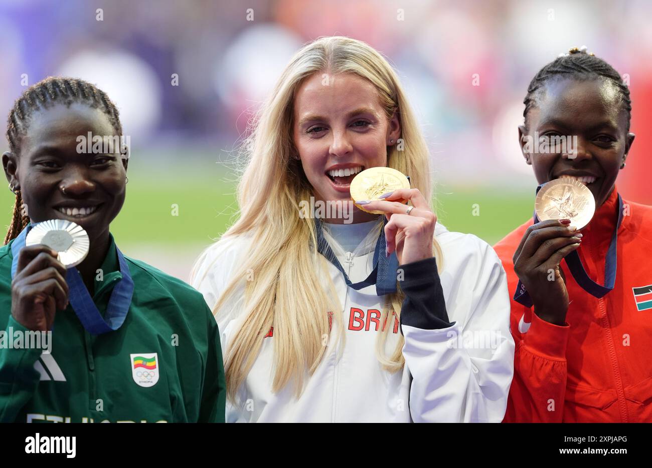 Keely hodgkinson gold olympics paris hi-res stock photography and ...