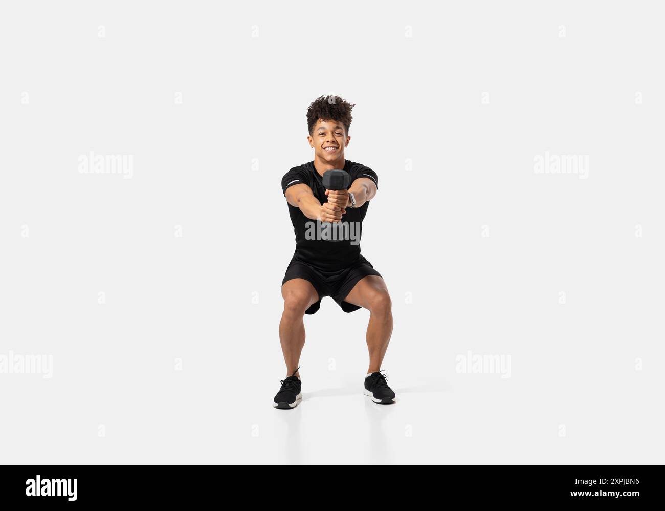 Man squat stretch hi-res stock photography and images - Alamy