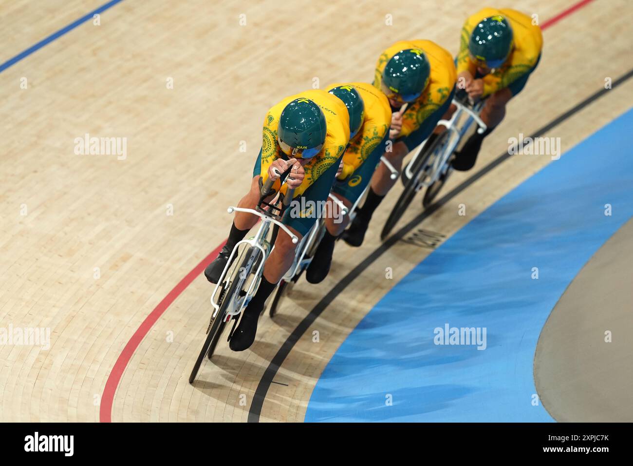 Australia's Oliver Bleddyn, Sam Welsford, Conor Leahy and Kelland O ...