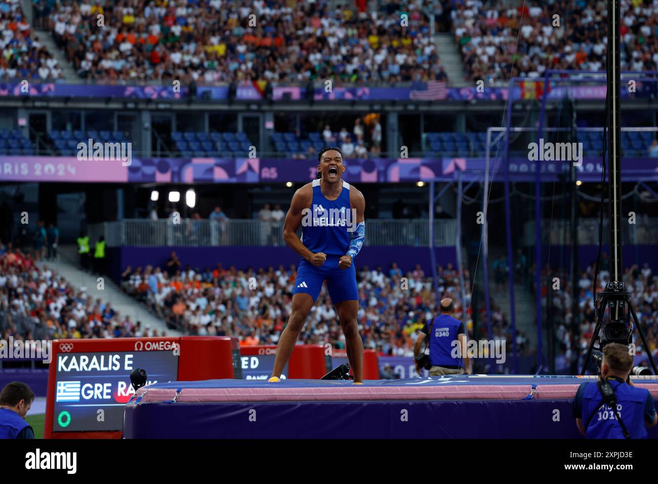 KARALIS Emmanouil of Greece Athletics Men's Pole Vault Final during the ...