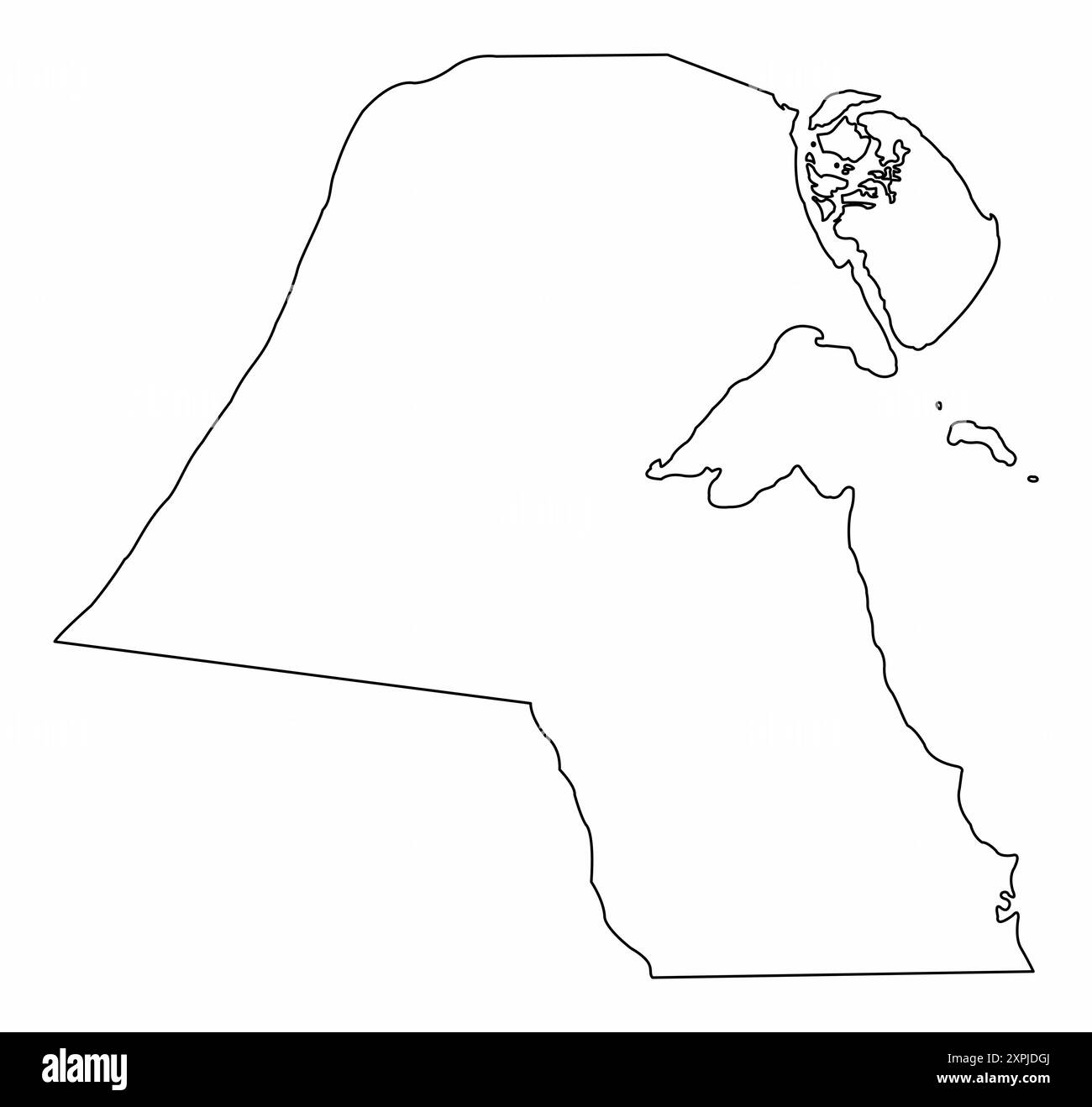 Middle east map kuwait Black and White Stock Photos & Images - Alamy