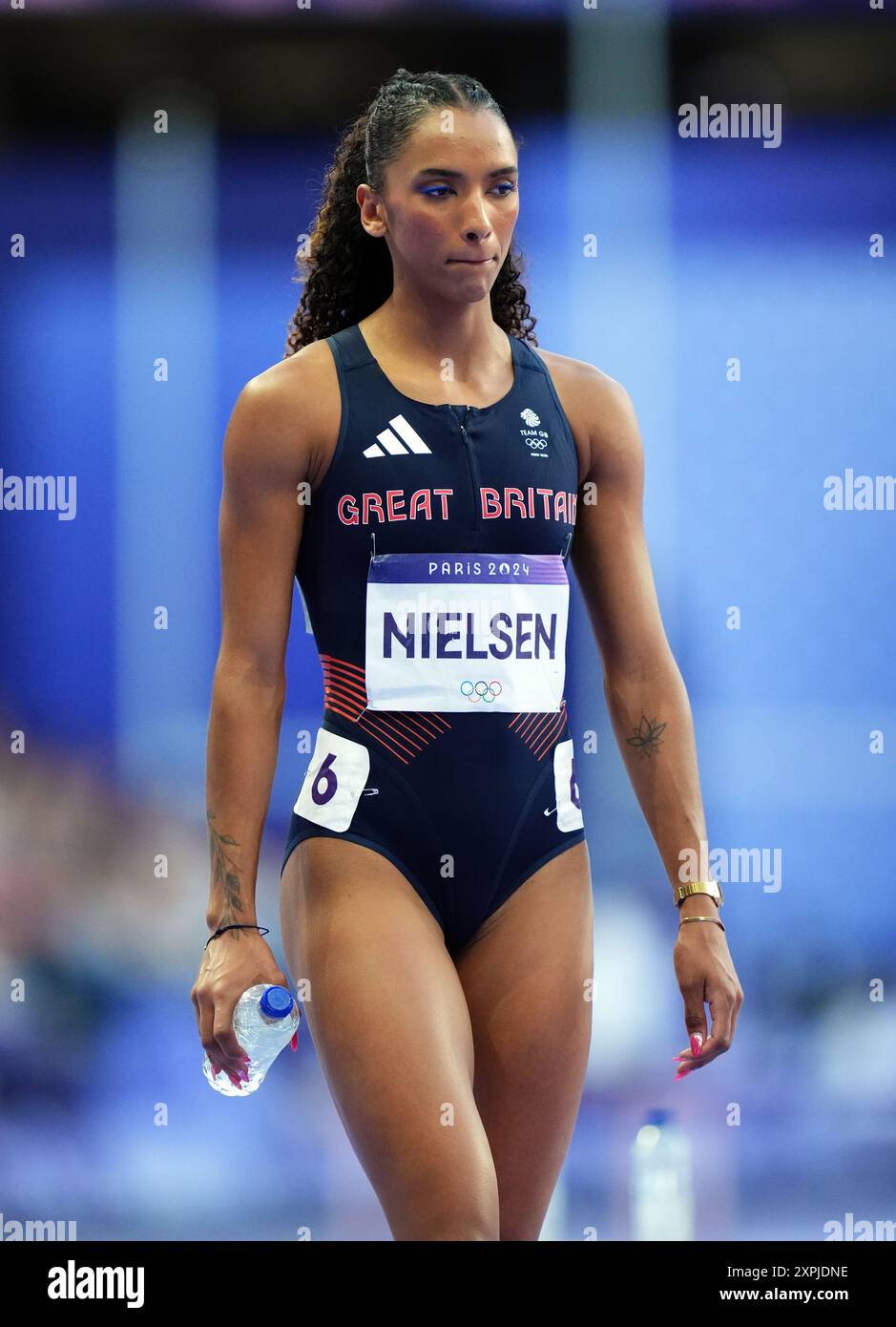 Great Britain's Lina Nielsen ahead of the Women's 400m Hurdles Semi ...