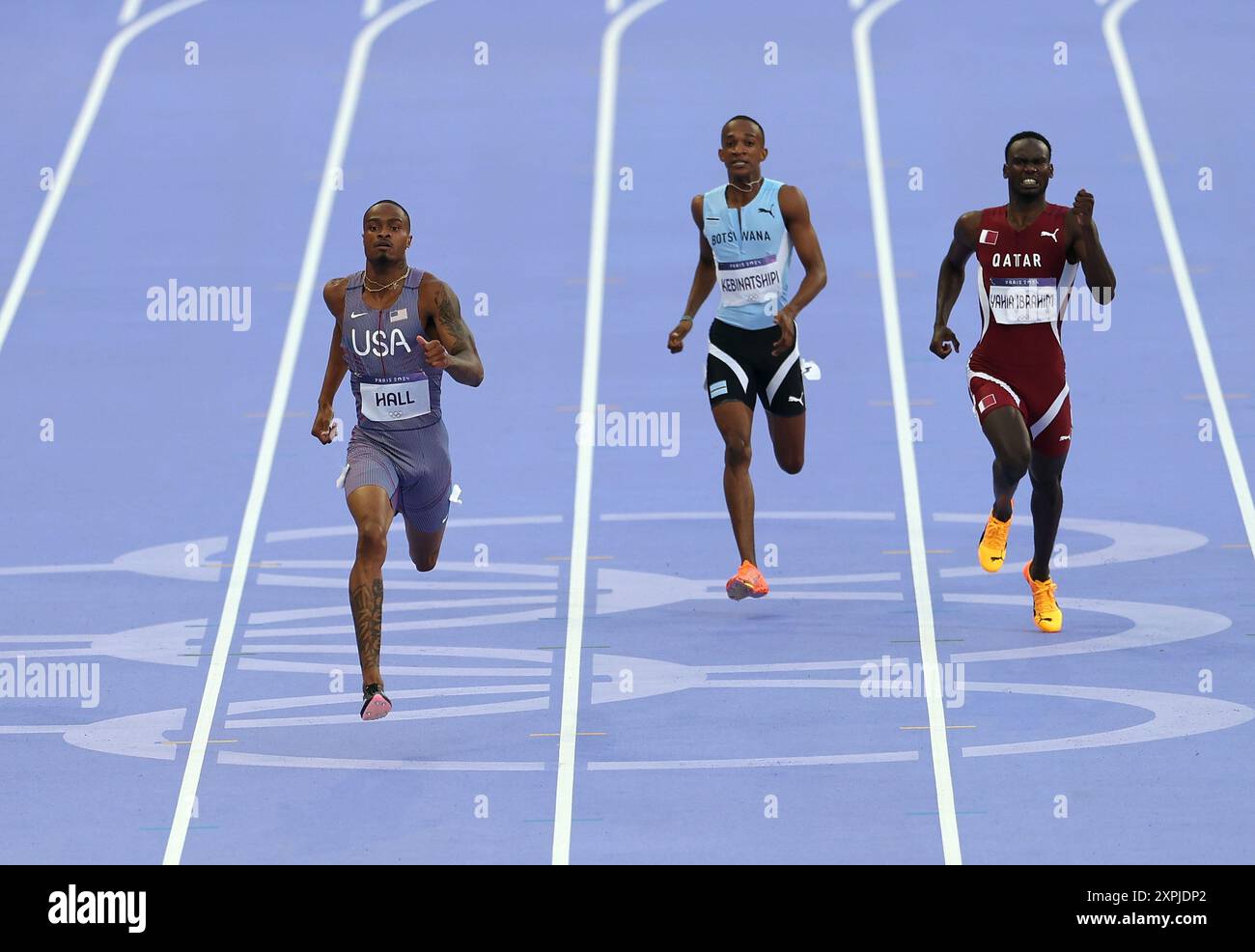 Paris, France. 6th Aug, 2024. Quincy Hall (L) of the United States ...