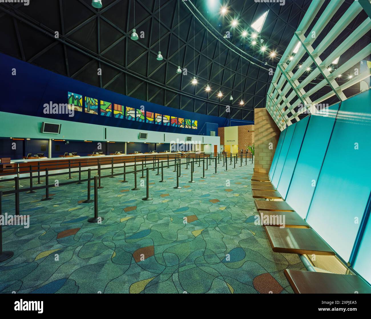 Long Beach Cruise Termina Dome, Interior. This space used to be the ...