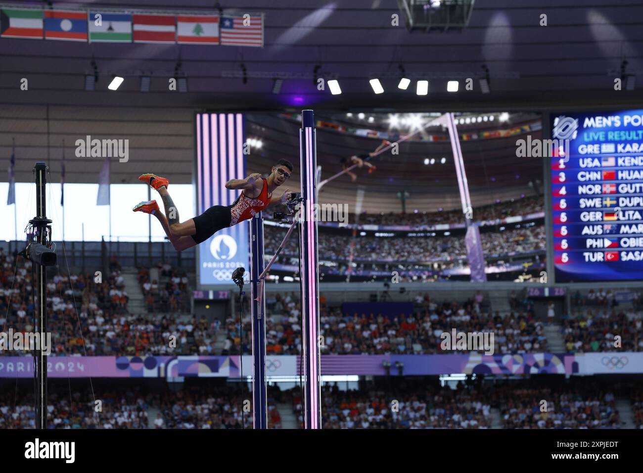 SASMA Ersu of Turkiye Athletics Men's Pole Vault Final during the ...