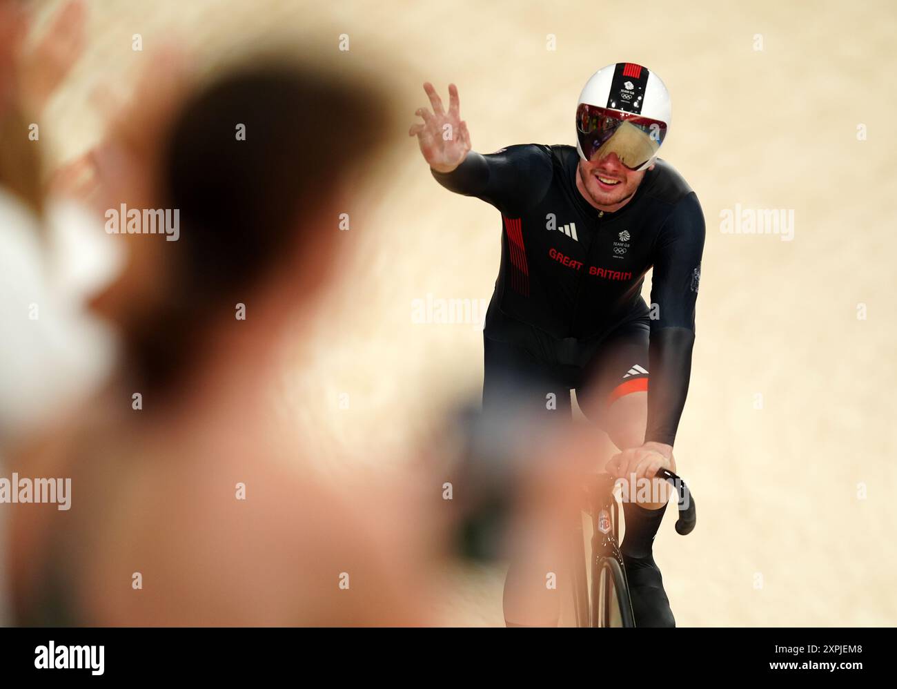 Great Britain's Ed Lowe after the Men's Team Sprint final at the ...