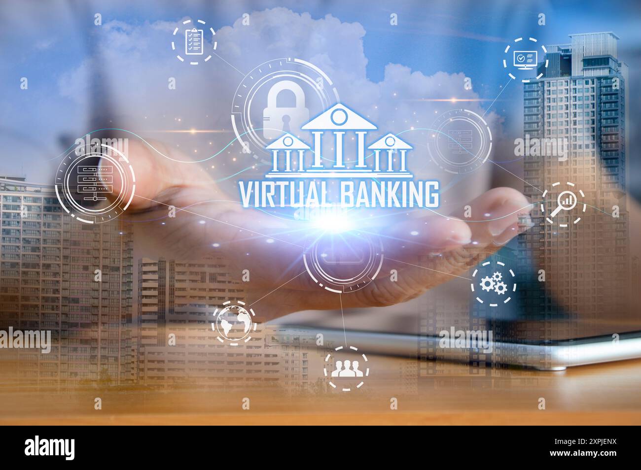 digital bank virtual bank online banking and digital money Human-facing ...