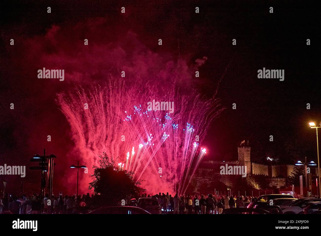 spectacular fireworks display during the Fiesta de la Anunciada in ...