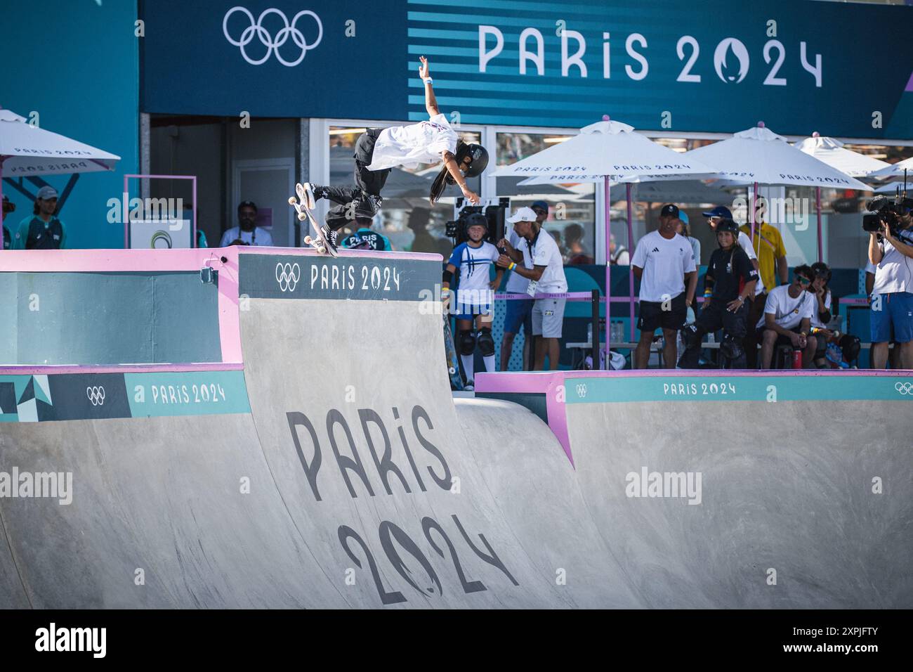 PARIS, IF - 06.08.2024: WOMEN'S SKATE PARK - Skateboarding - Paris 2024 ...