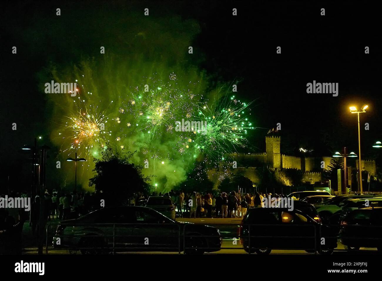 spectacular fireworks display during the Fiesta de la Anunciada in ...