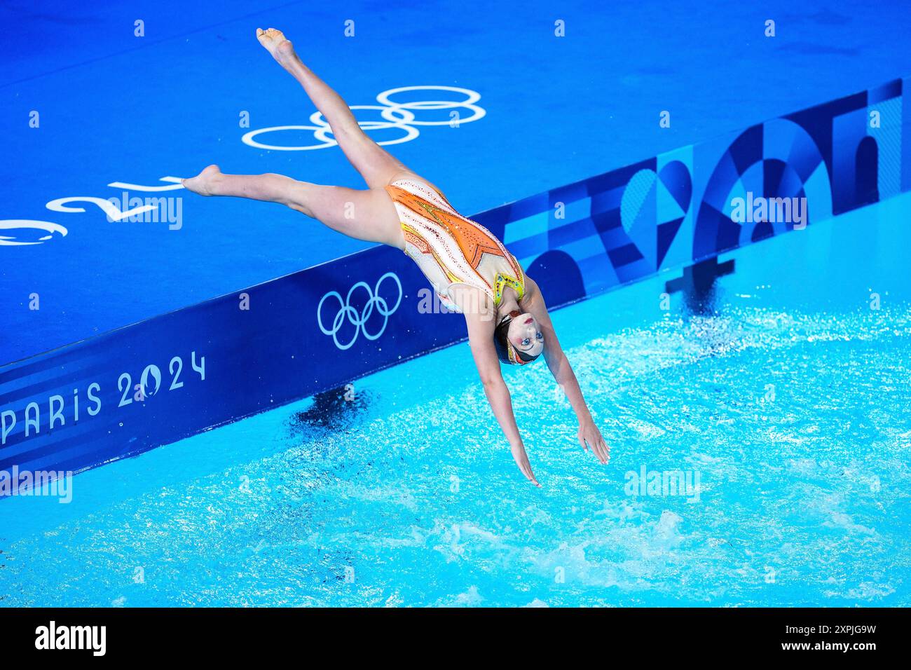 Team of France competes during Team Free Routine of the Artistic ...