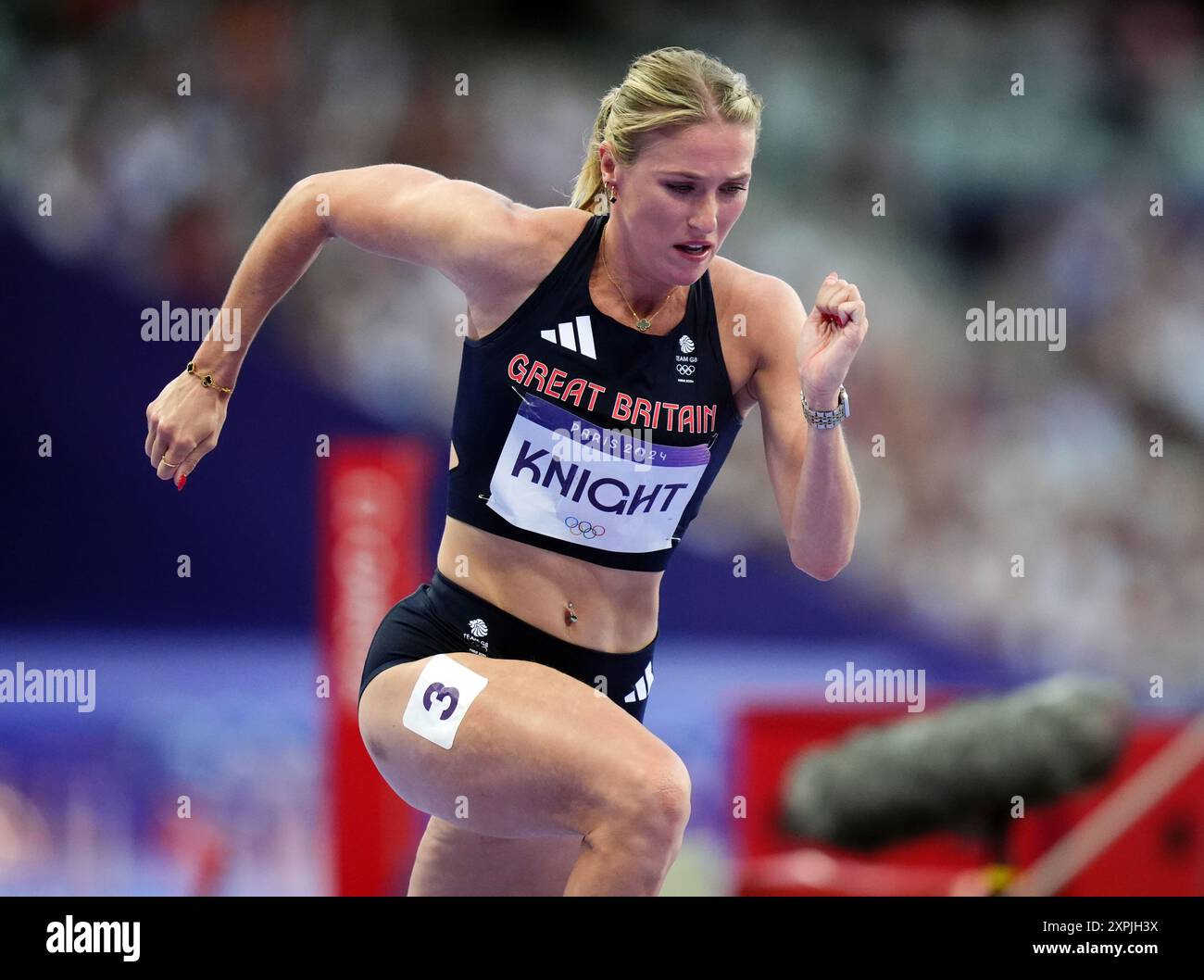 Great Britain's Jessie Knight during the Women's 400m Hurdles Semi ...
