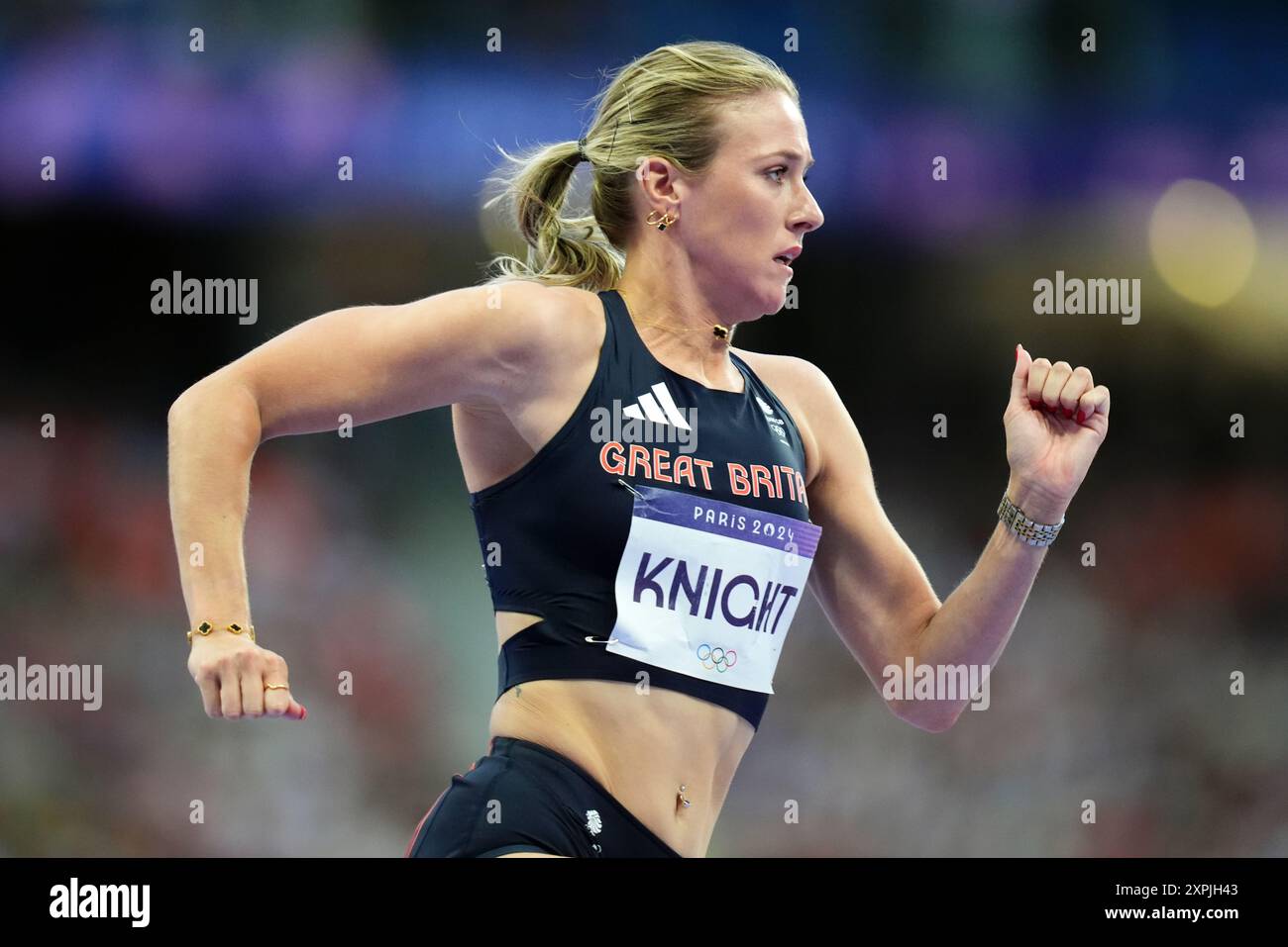 Great Britain's Jessie Knight during the Women's 400m Hurdles Semi ...