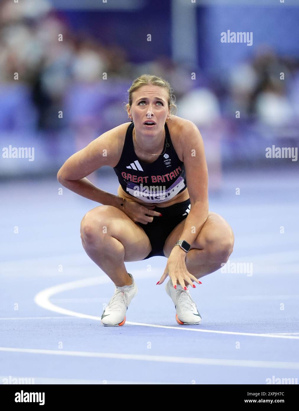 Great Britain's Jessie Knight during the Women's 400m Hurdles Semi ...