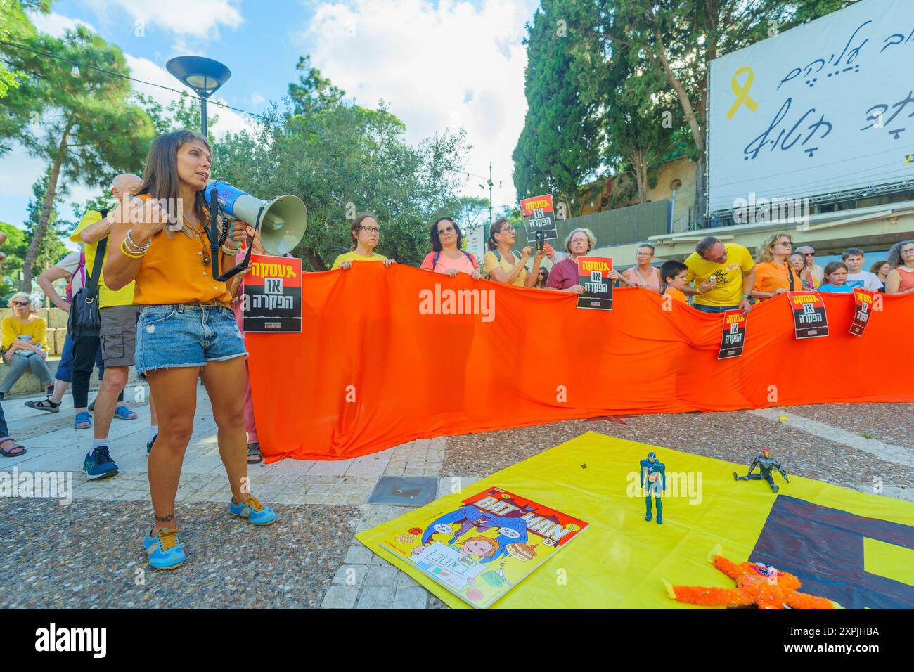 Haifa, Israel - August 05, 2024: People are marking the Fifth birthday ...