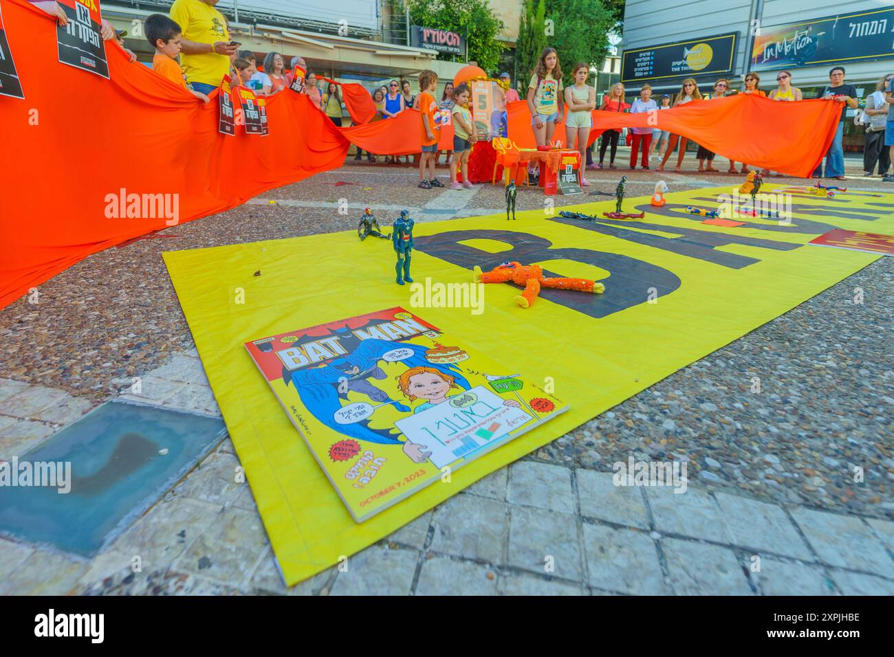 Haifa, Israel - August 05, 2024: People are marking the Fifth birthday ...