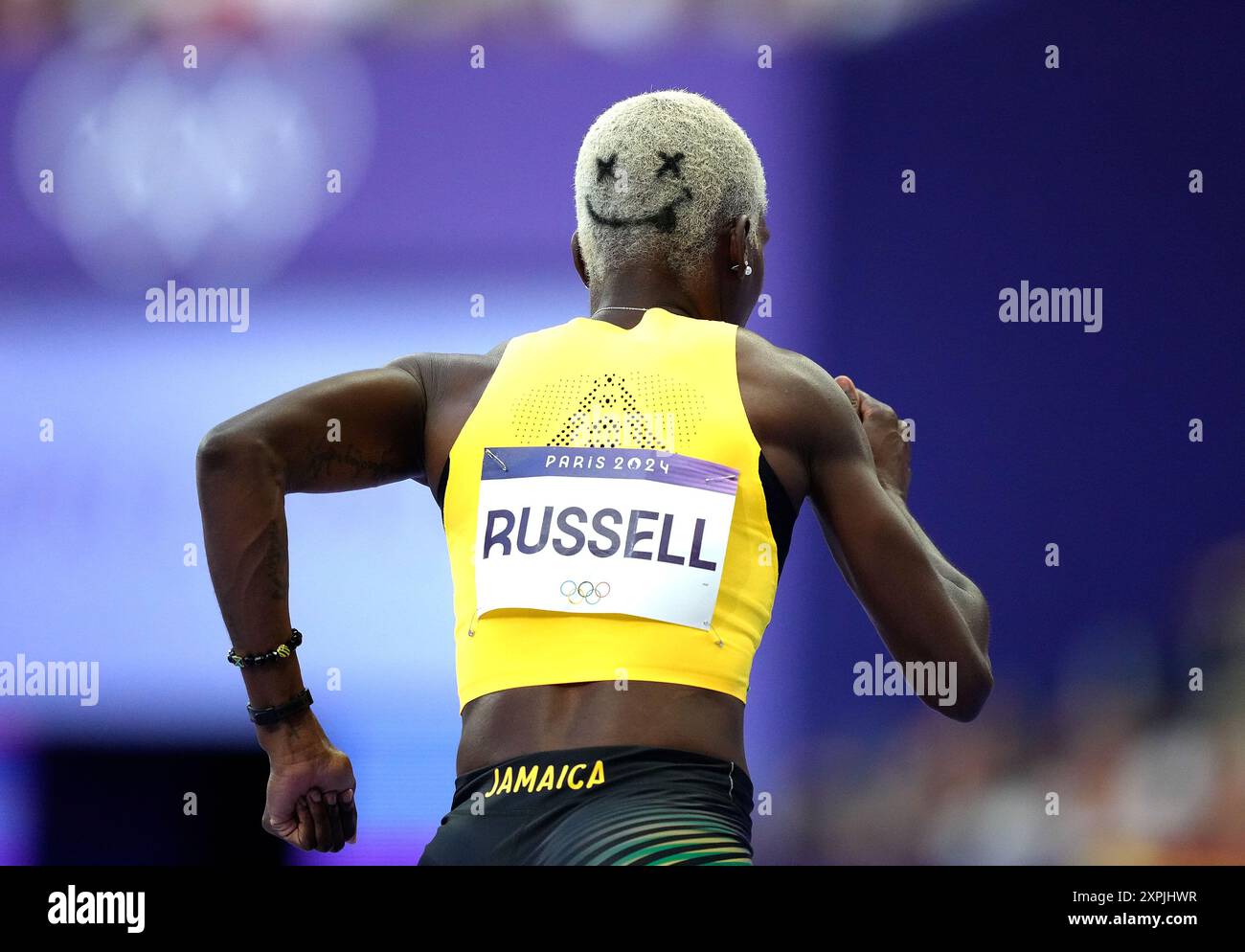 Paris, France. 6th Aug, 2024. Janieve Russell of Jamaica competes ...