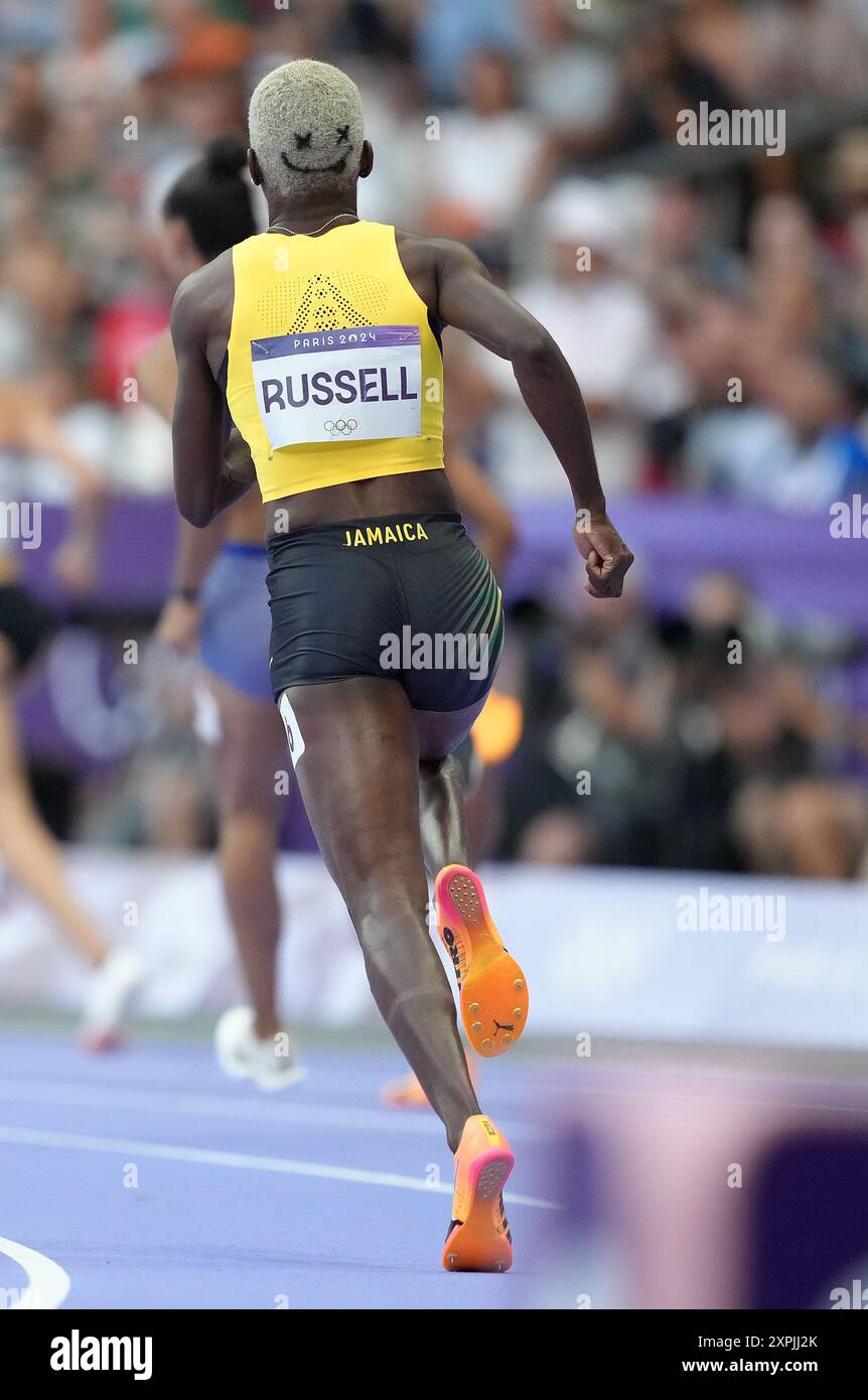 Paris, France. 6th Aug, 2024. Janieve Russell of Jamaica competes ...