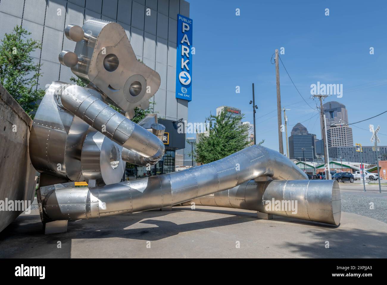 The Traveling Man Sculpture Stock Photo - Alamy