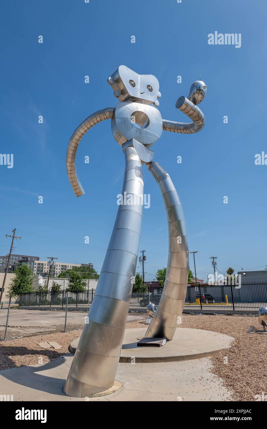 The Traveling Man Sculpture Stock Photo - Alamy