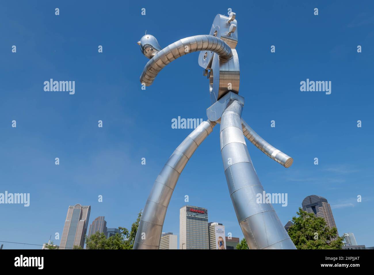The Traveling Man Sculpture Stock Photo - Alamy