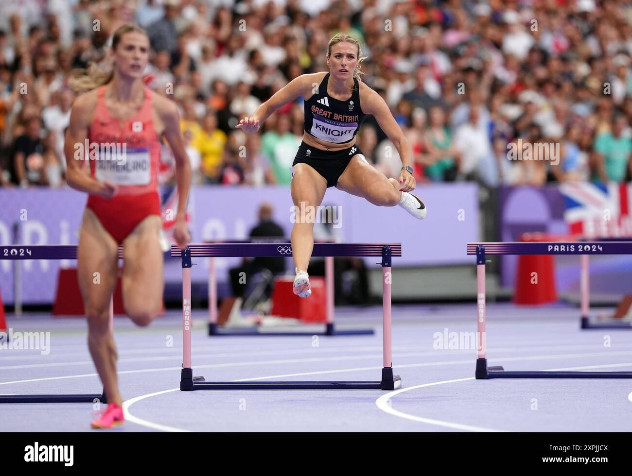 Great Britain's Jessie Knight during the Women's 400m Hurdles Semi ...