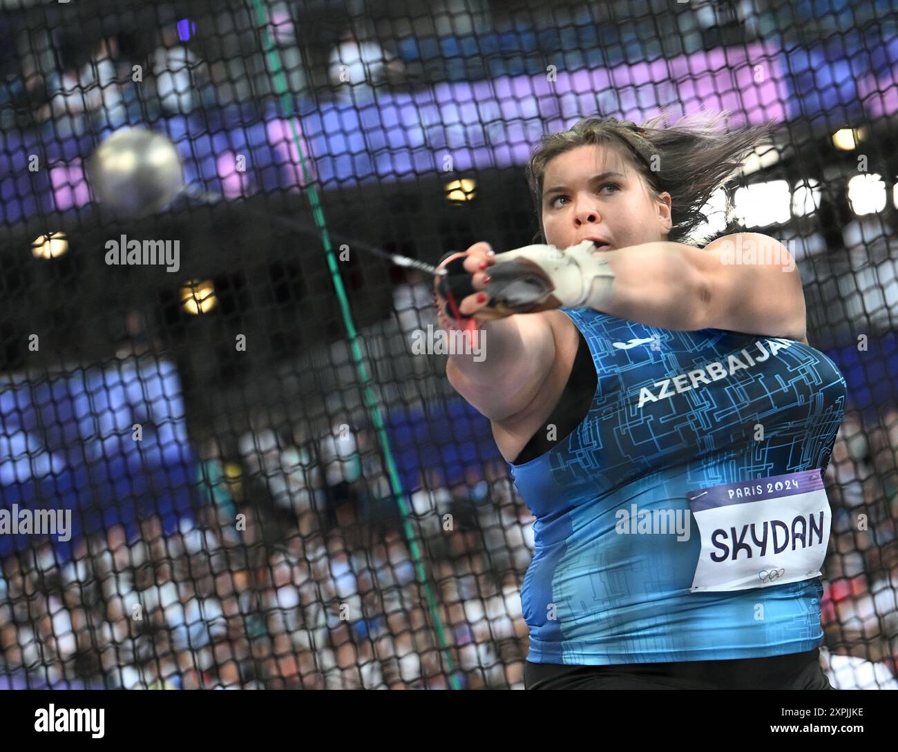 Paris, France. 6th Aug, 2024. Hanna Skydan of Azerbaijan competes ...